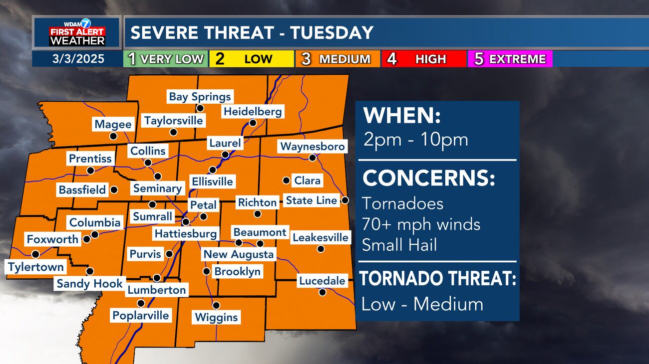 FIRST ALERT WEATHER DAY: Severe Weather Expected Tuesday FIRST ALERT WEATHER DAY: Severe Weather Expected Tuesday