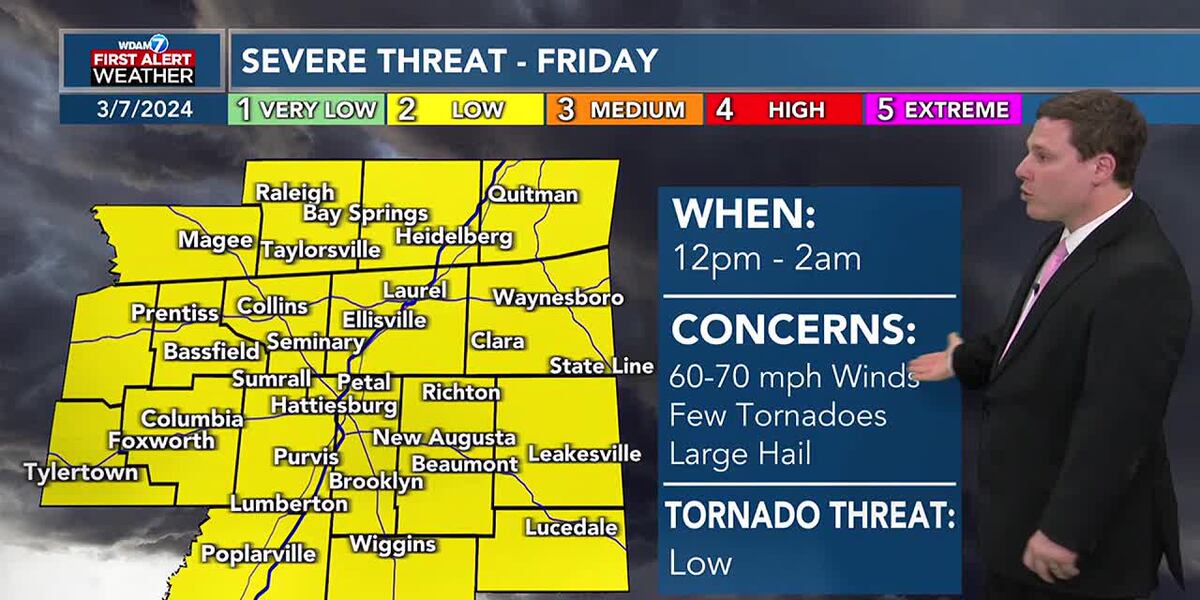 FIRST ALERT WEATHER DAY: Severe Weather Expected Friday FIRST ALERT WEATHER DAY: Severe Weather Expected Friday